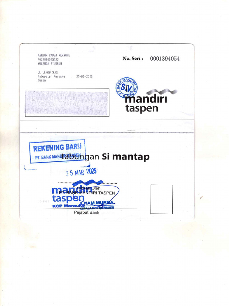 Buku Rekening 112124 | PDF