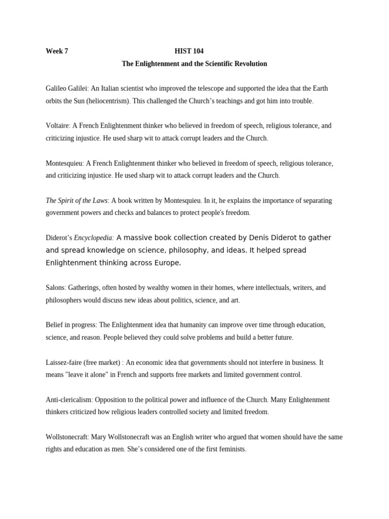 Week7_handout | PDF | Age Of Enlightenment | Reason