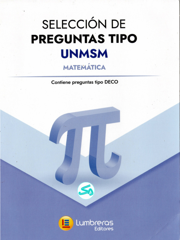 UNMSM - Preguntas de Matematica | PDF
