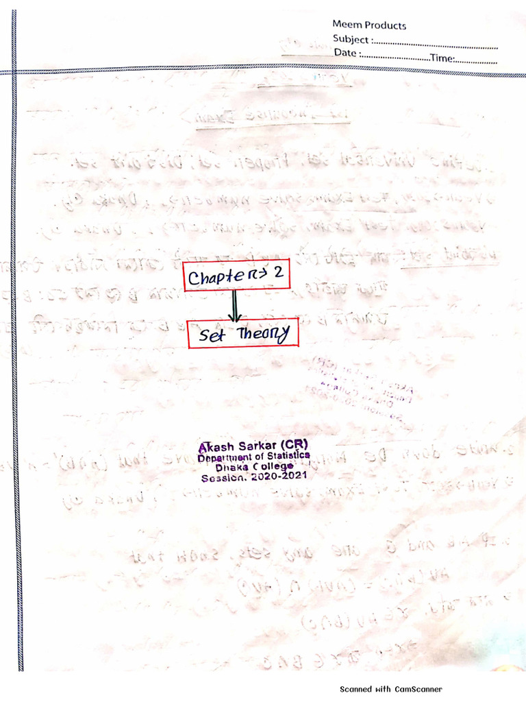 FoM C-2 Set Theory | PDF