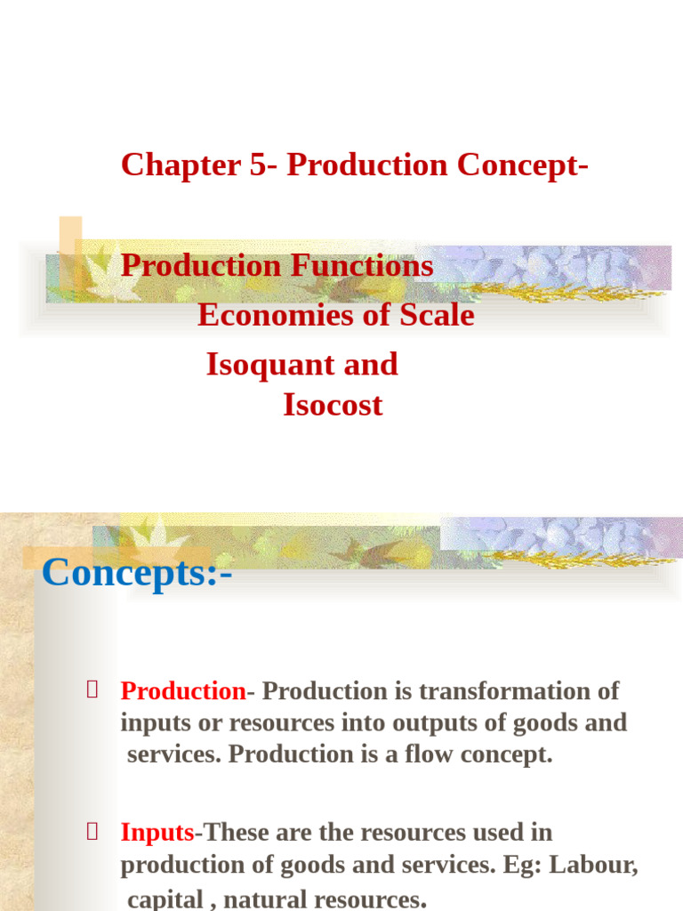 Chapter 5 N 6 Production | PDF | Production Function | Economies Of Scale