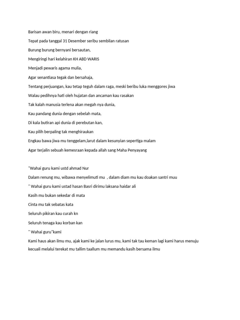 Puisi Santri | PDF