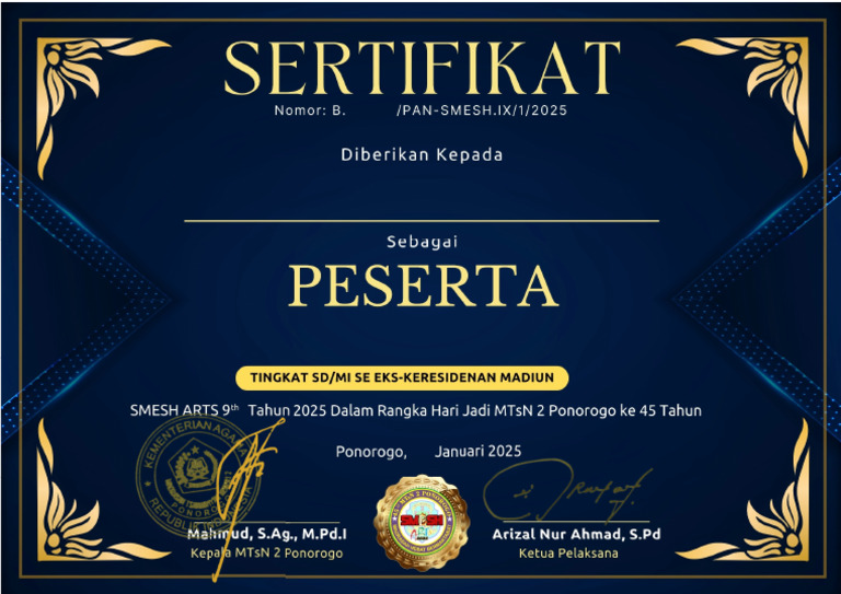 Sertifikat Pildacil - 3-3 | PDF