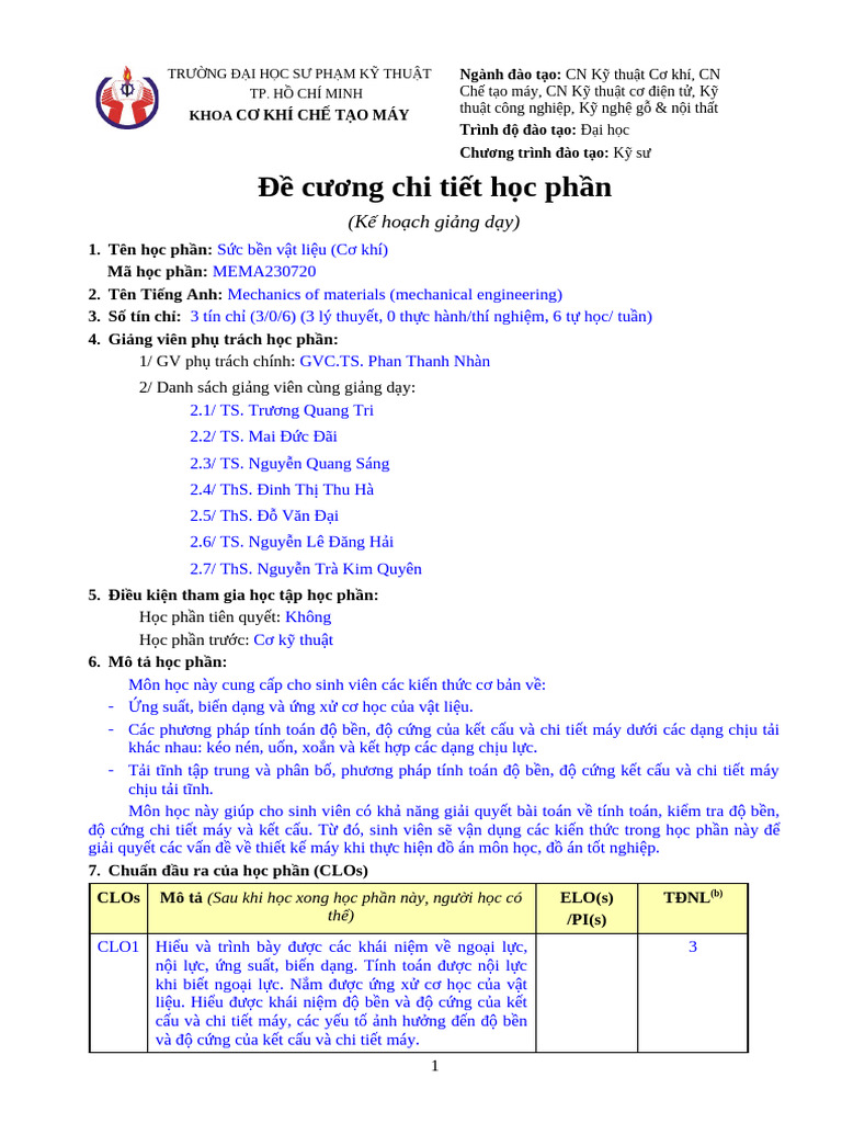 MEMA230720_Suc Ben Vat Lieu (Co Khi) 3tc_REV00_DU KIEN | PDF