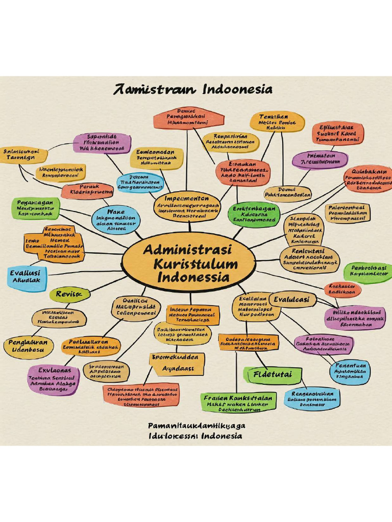 -028 Adelia Agustina, Mind Mapping tentang Administrasi kurikulum | PDF