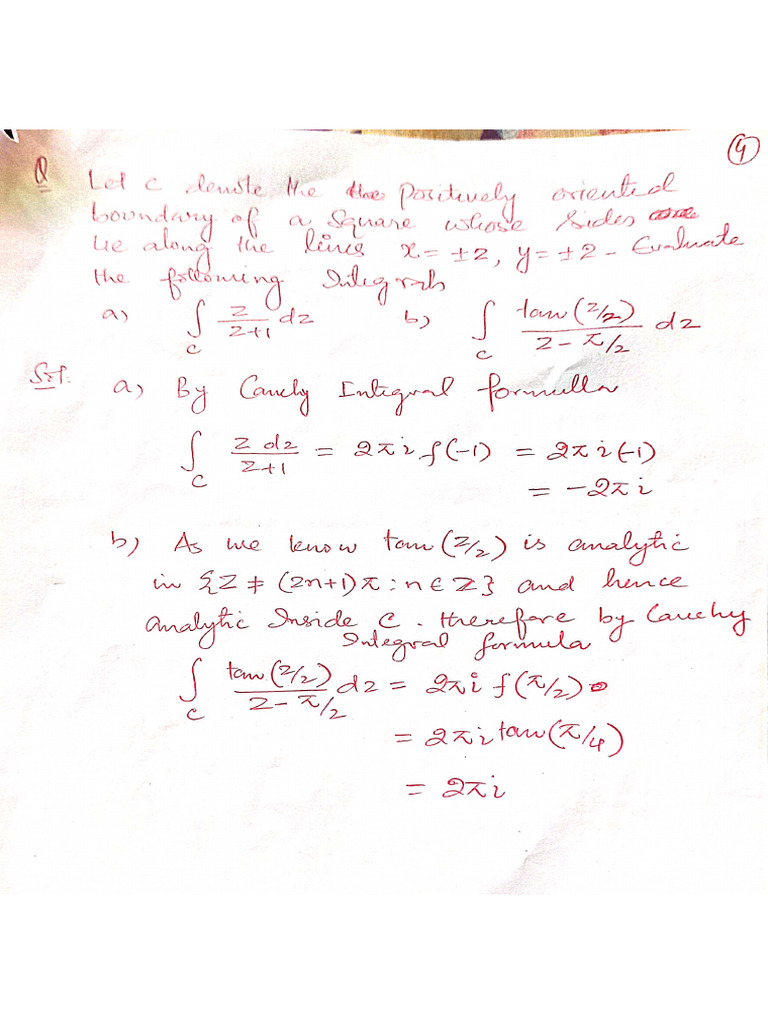 Complex Integration PDF 3 | PDF