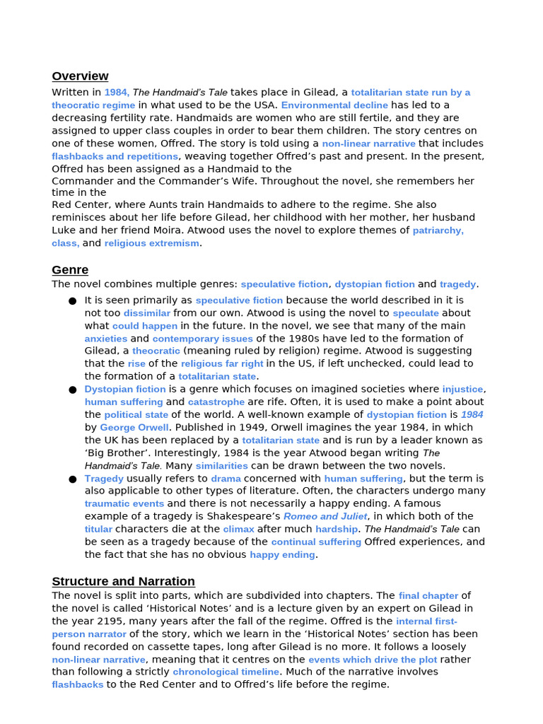 Overview and Key Scenes | PDF