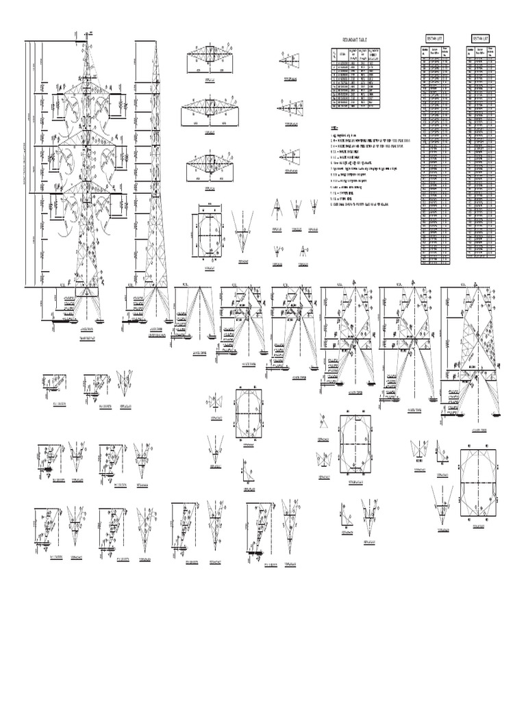 Plan Pylône A2 400 KV | PDF