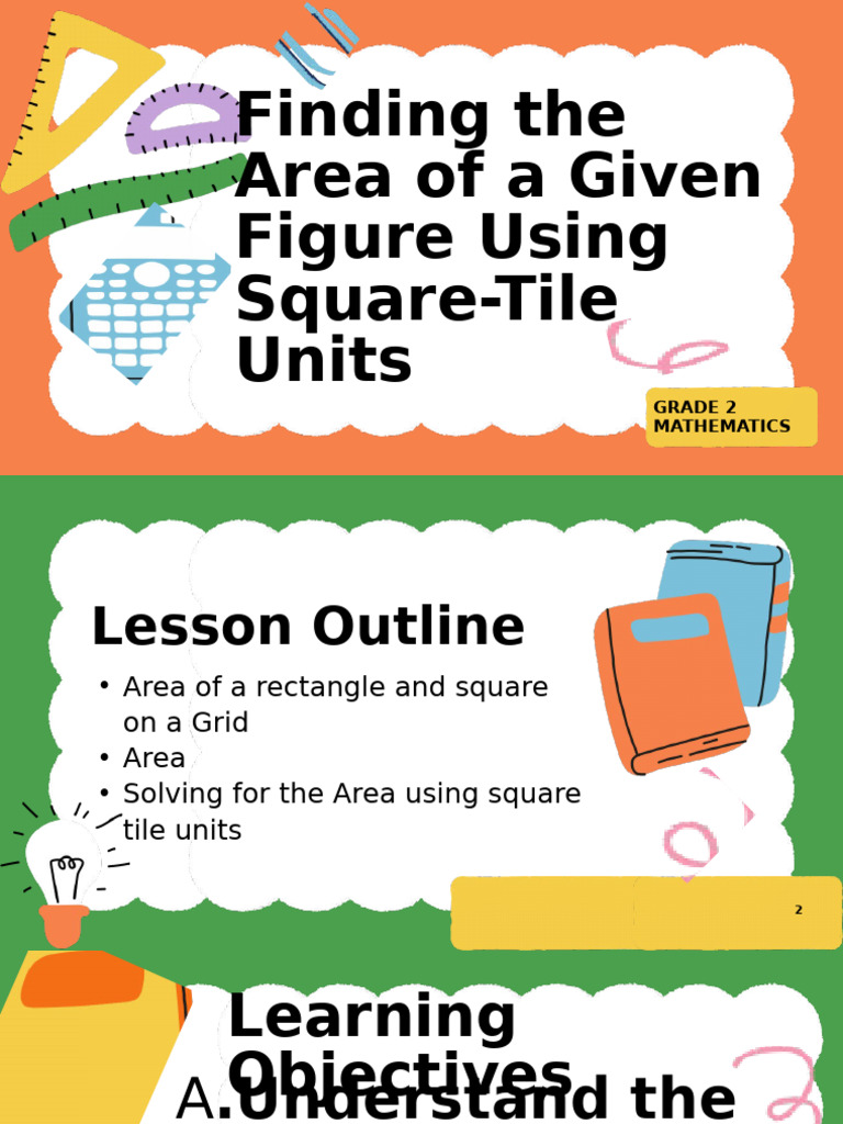 Area Calculation with Square Tiles | PDF