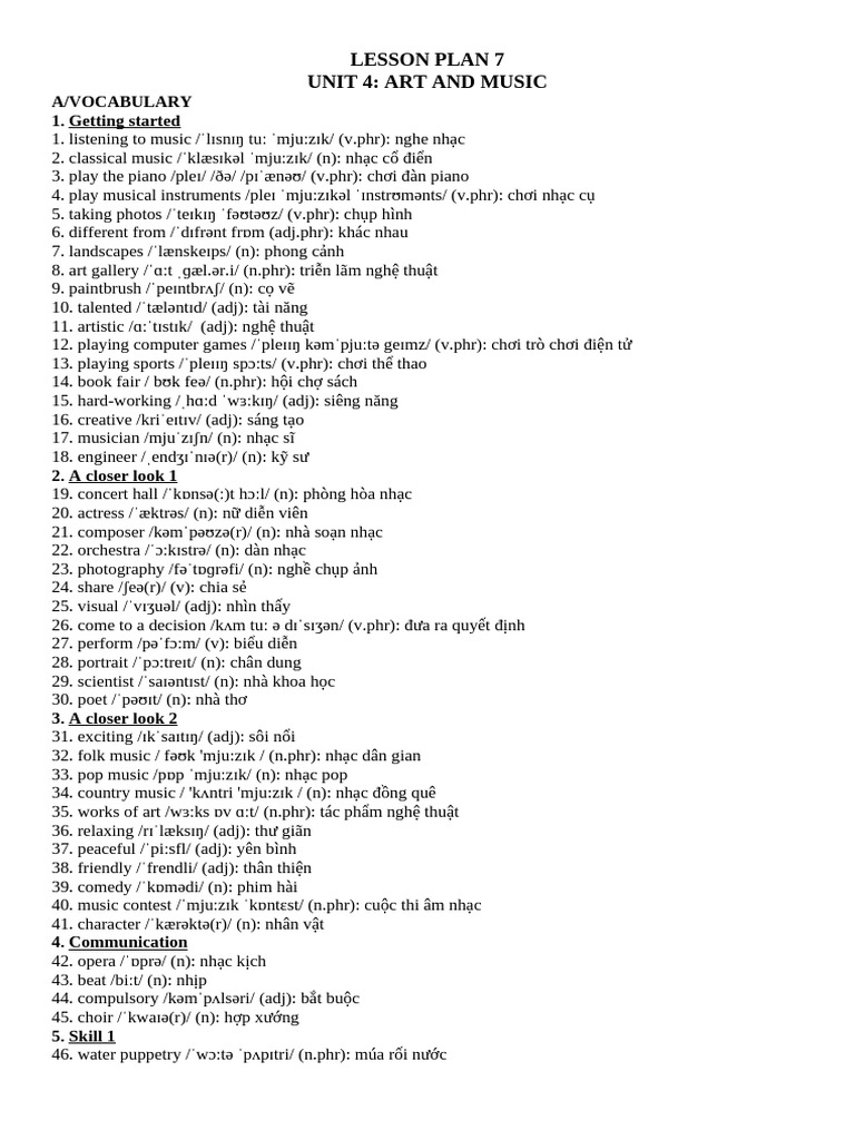 Lesson Plan 7 | PDF