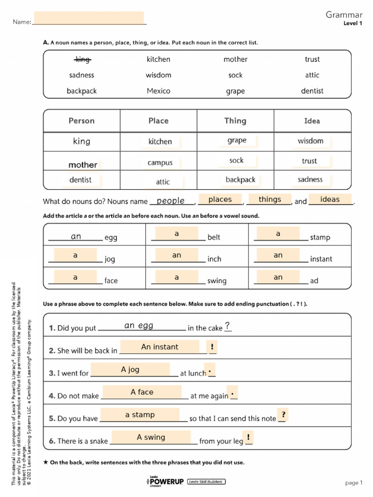 PowerUp Grammar Level 1: All Skill Builders Miranda | PDF | Zoology