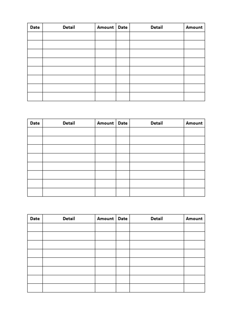 T Account Ledger Format Guide | PDF