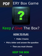 Mystery Box Template | PDF