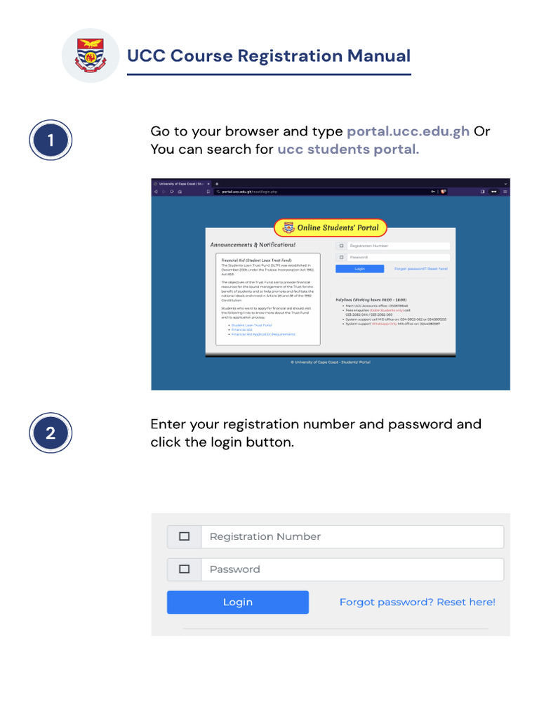 UCC Course Registration Guide | PDF