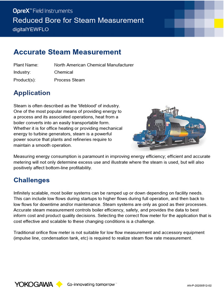 An P 20200512 02 Reduced Bore Steam Measurement | PDF | Flow ...