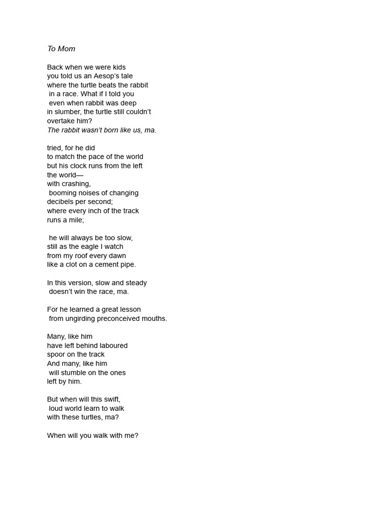 To Mom | PDF