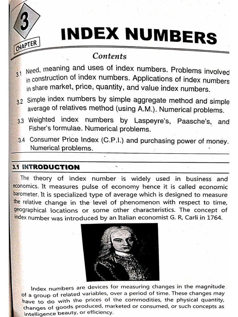 Unit No - 3 Index Numbers | PDF