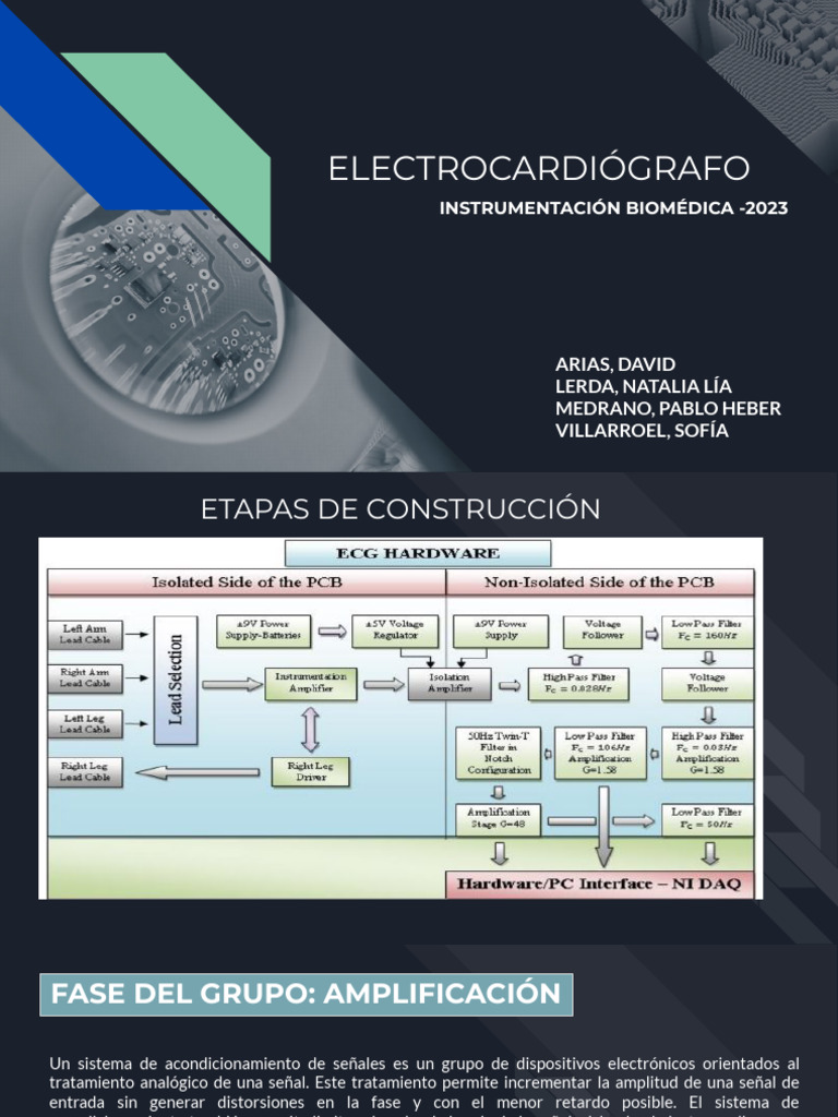 ELECTROCARDIOGRAFO | PDF | Amplificador | Electricidad