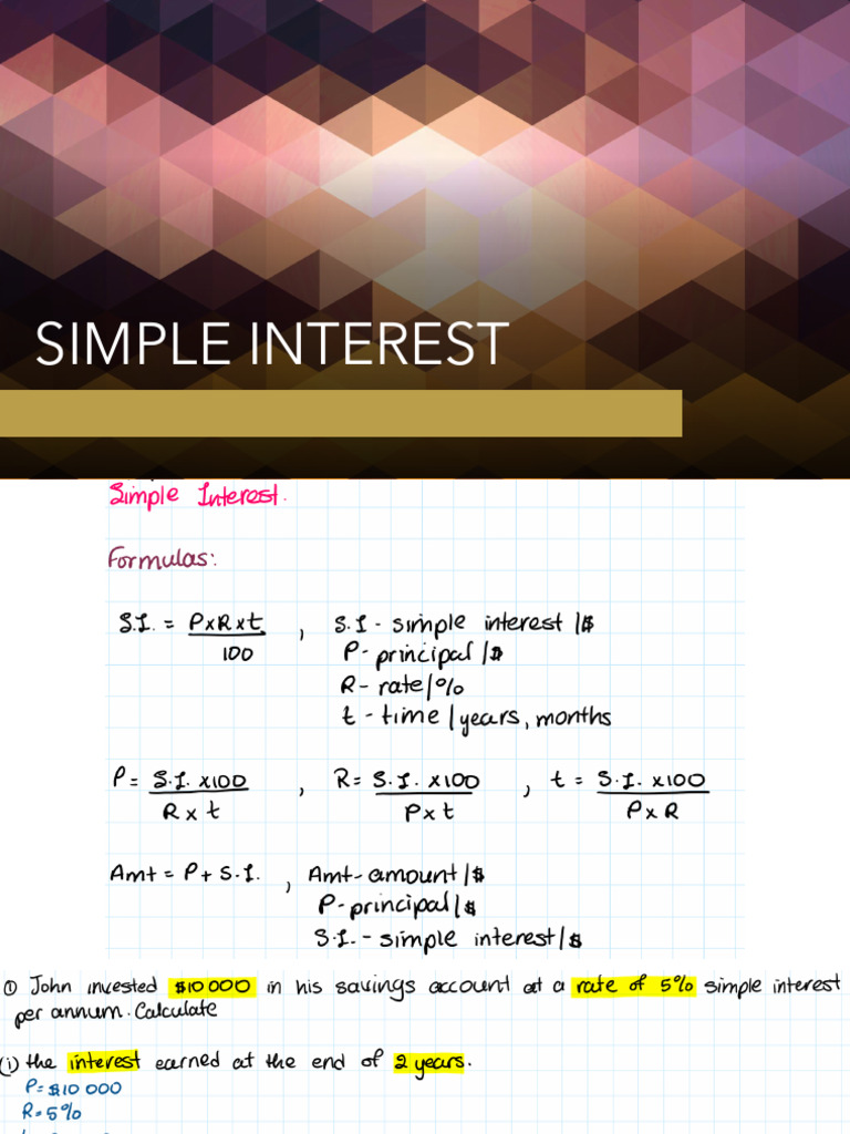 Simple Interest | PDF
