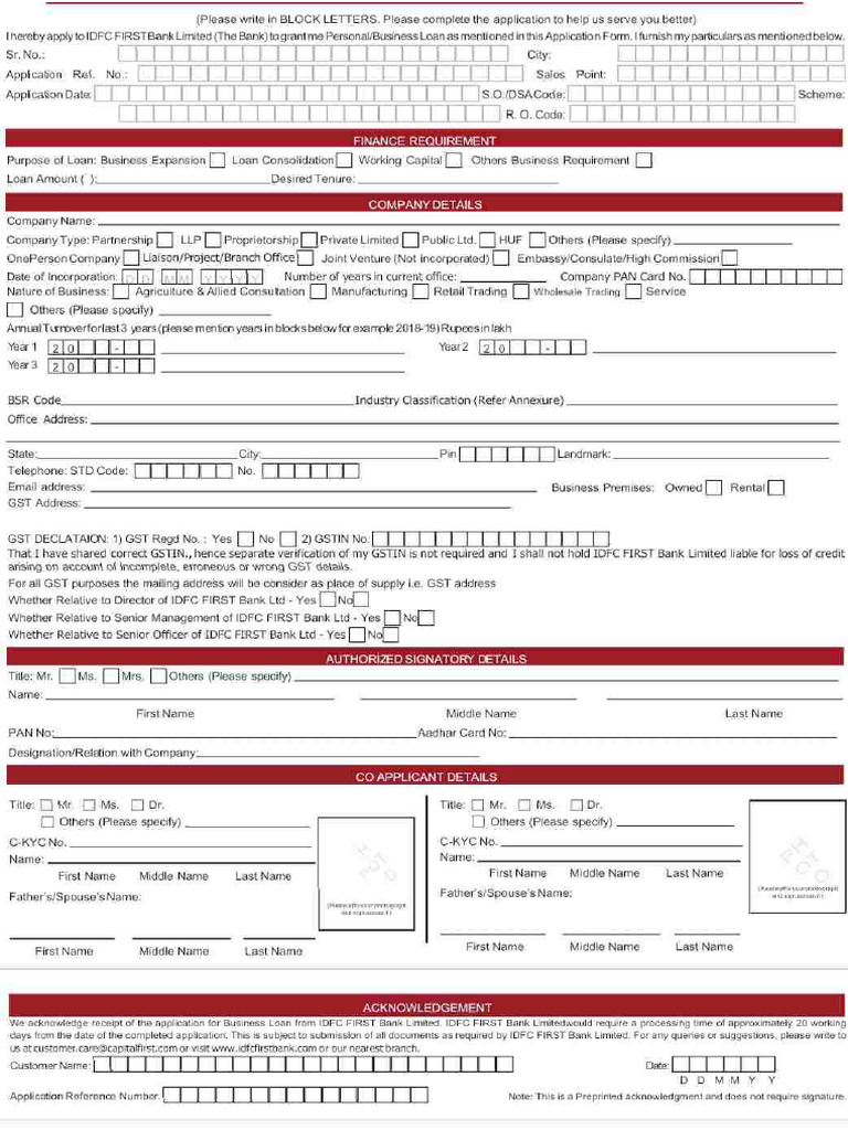 loan application | PDF