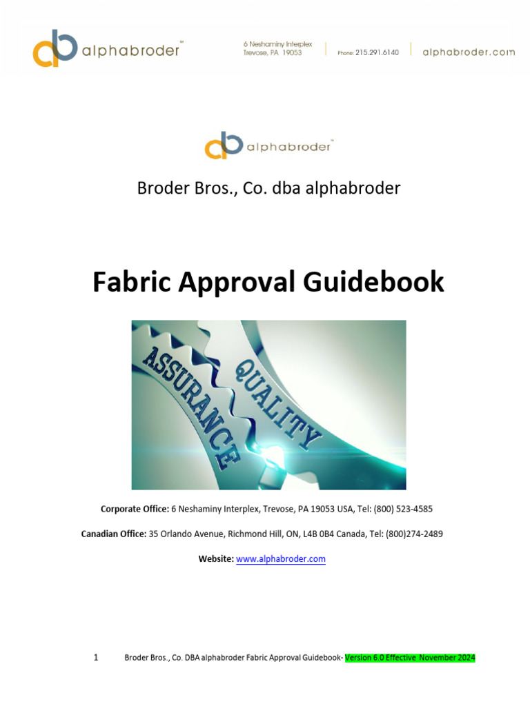 Fabric Approval Guidebook Overview | PDF | Color | Fluorescence