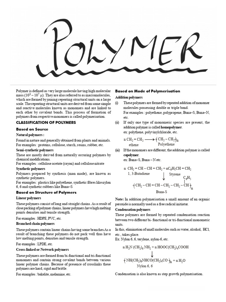 PPolymer - Updated - 250312 - 134622 | PDF | Polymers | Polymerization