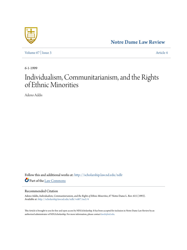 Individualism Communitarianism and The Rights of Ethnic 1sfyul5kug ...