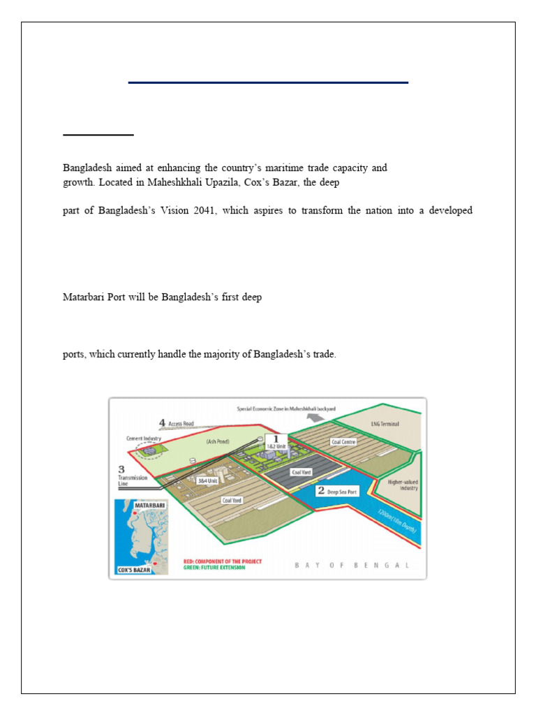 The Matarbari Port Development Project | PDF | Port | Infrastructure
