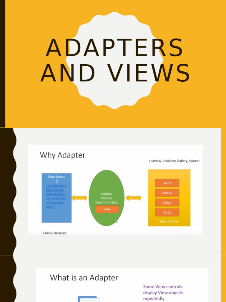 Adapters and Views Explained | PDF