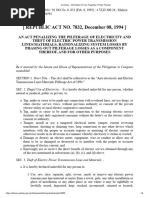 Anti-Pilferage Law Ra 7832 | PDF | Public Utility | Regulatory Compliance