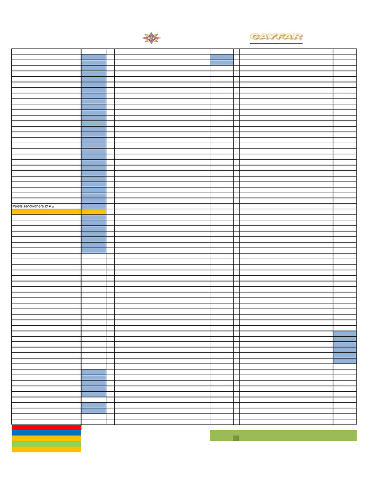 Lista Riosma 7 | PDF | Alimentos | Cocina