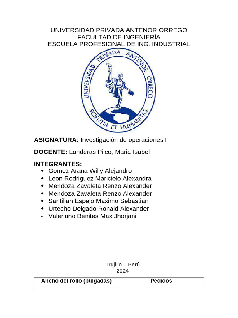 Trabajo de Invope 1 Practica 2 | PDF | La investigación de operaciones | Matemáticas Aplicadas