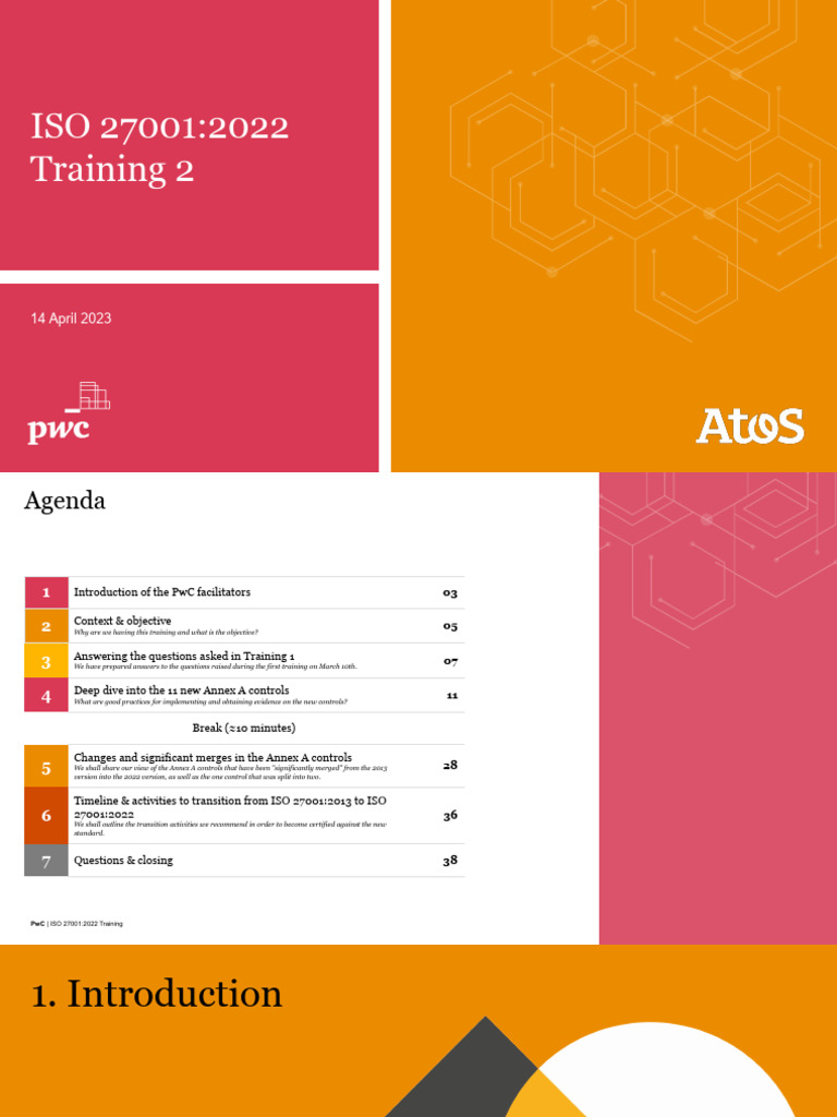PwC ISO 27001:2022 Training Overview | PDF | Information Security ...