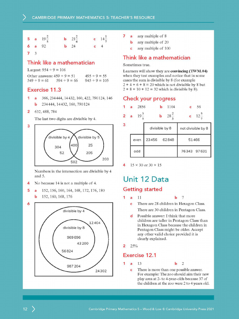 Camb New Y5 Maths LB Ans - Page - 07 | PDF