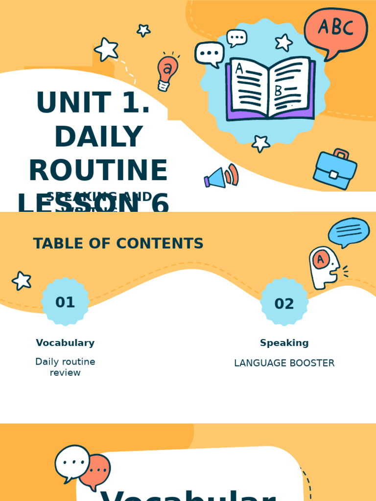 Unit 1. Daily Routine - Lesson Preparation | PDF | Applied Linguistics | Learning