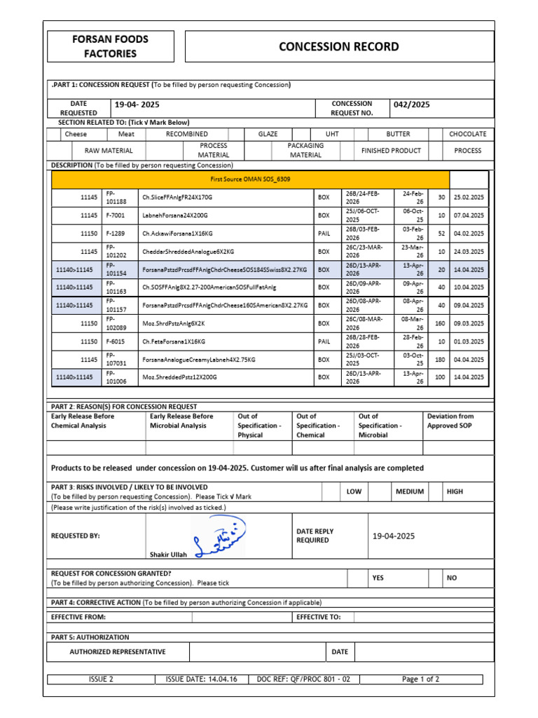 Concession-42 | PDF | Foods | Food Industry
