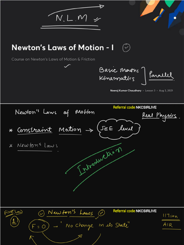 Newtons Laws of Motion - Introduc With Anno 1718156214505 | PDF