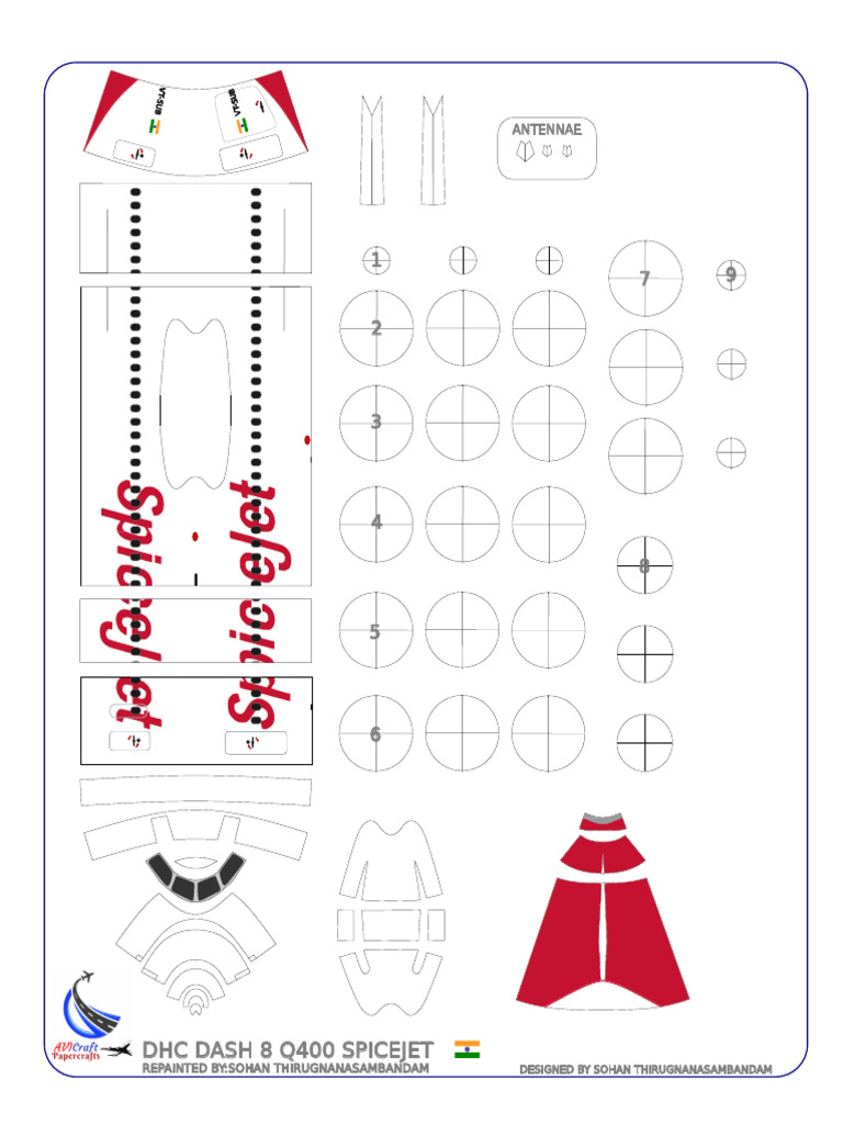 Spicejet DH8D VT-SUB | PDF