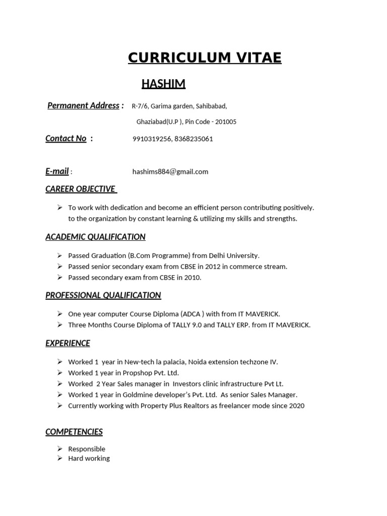 Hashim Resume | PDF