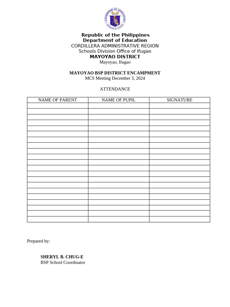 Final-BSP-Program | PDF