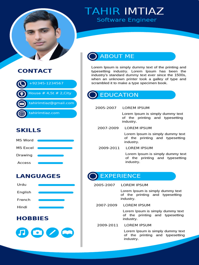 Blue CV Design | PDF