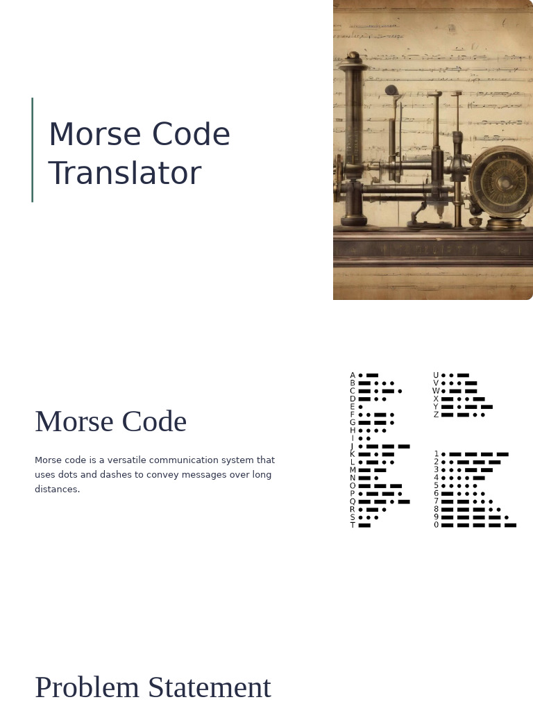 Morse Code Translator | PDF | Input/Output | Java (Programming Language)