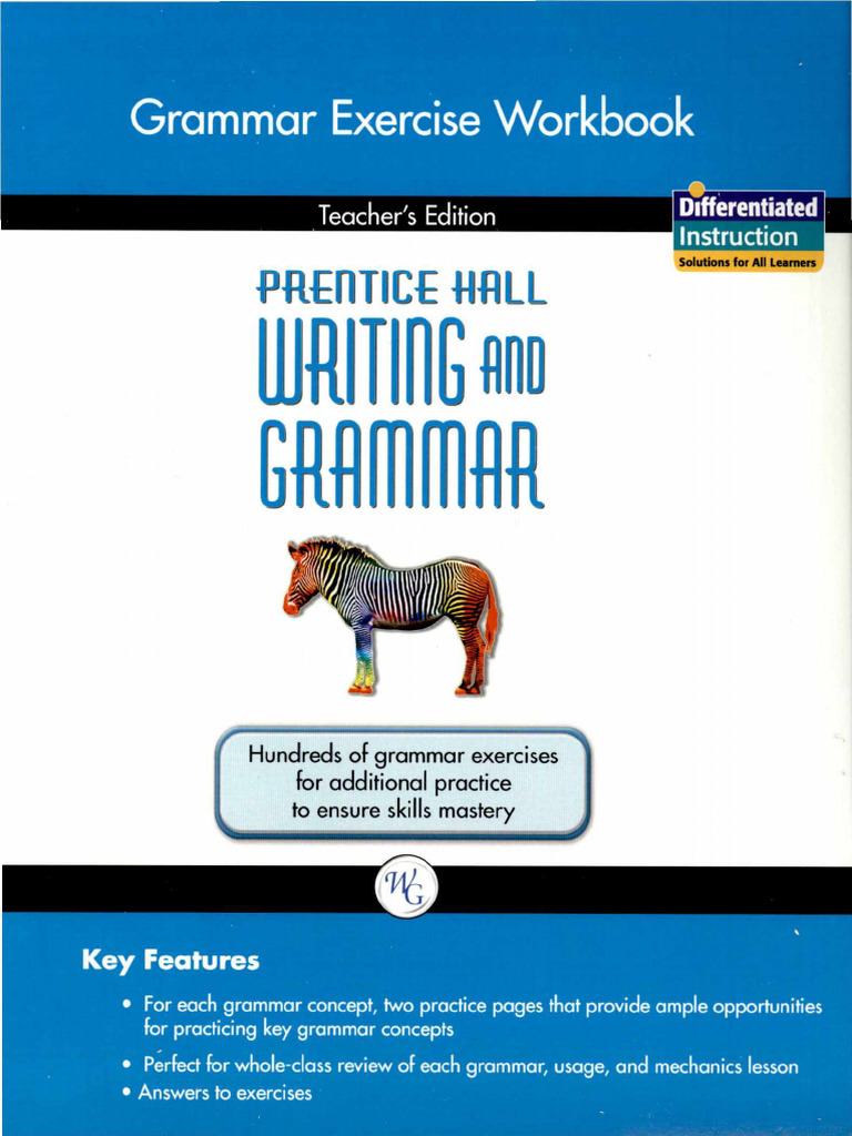 Prentice Hall Writing and Grammar WB GR7 TE | PDF | English Grammar | Verb
