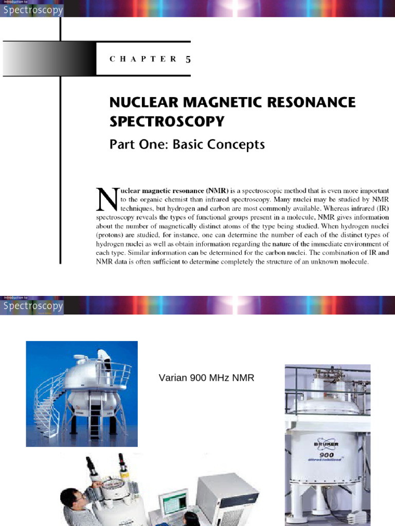 CH5-Nuclear Magnetic Resonance Spectros | PDF | Nuclear Magnetic Resonance | Nuclear Magnetic ...
