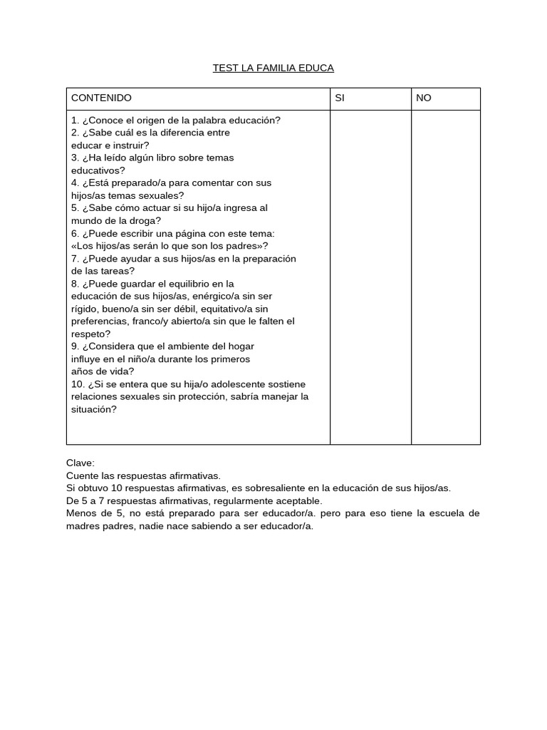 Evaluación de Habilidades Educativas | PDF