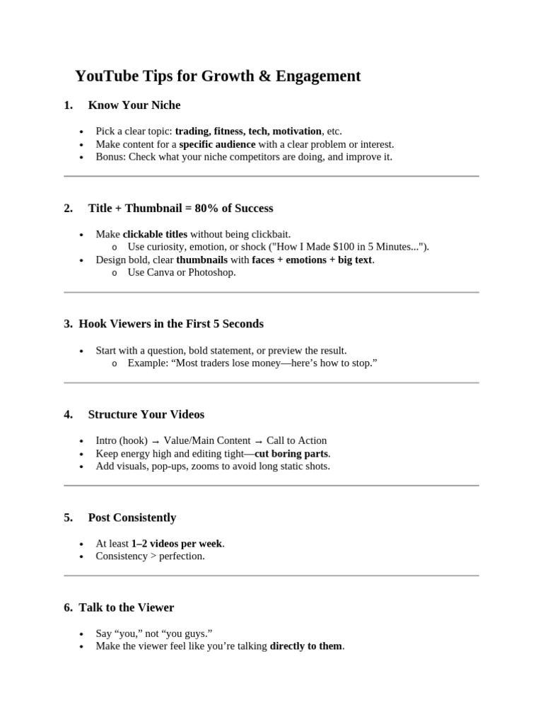 YouTube Growth & SEO Strategies | PDF