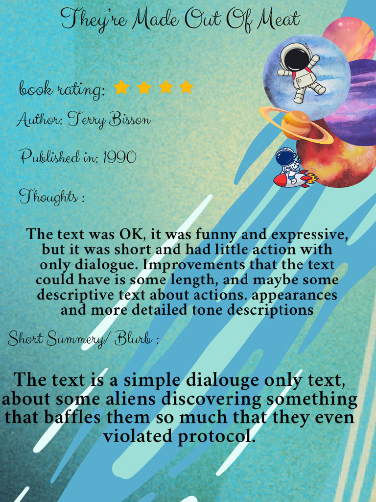 They Are Made of Meat | PDF