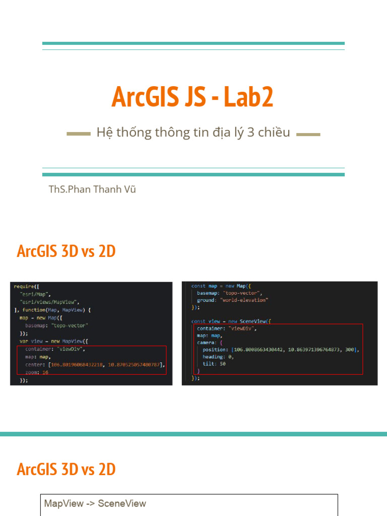ArcGIS 3D vs 2D: Lab Guide | PDF
