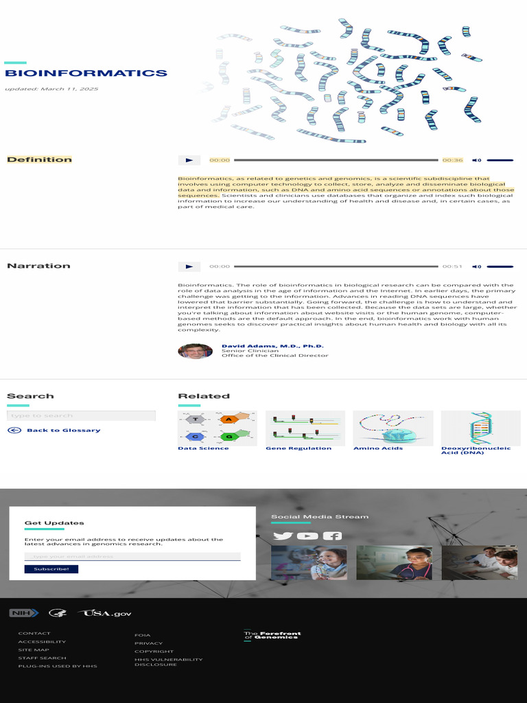 Bioinformatics | PDF | Bioinformatics | Nucleic Acid Sequence
