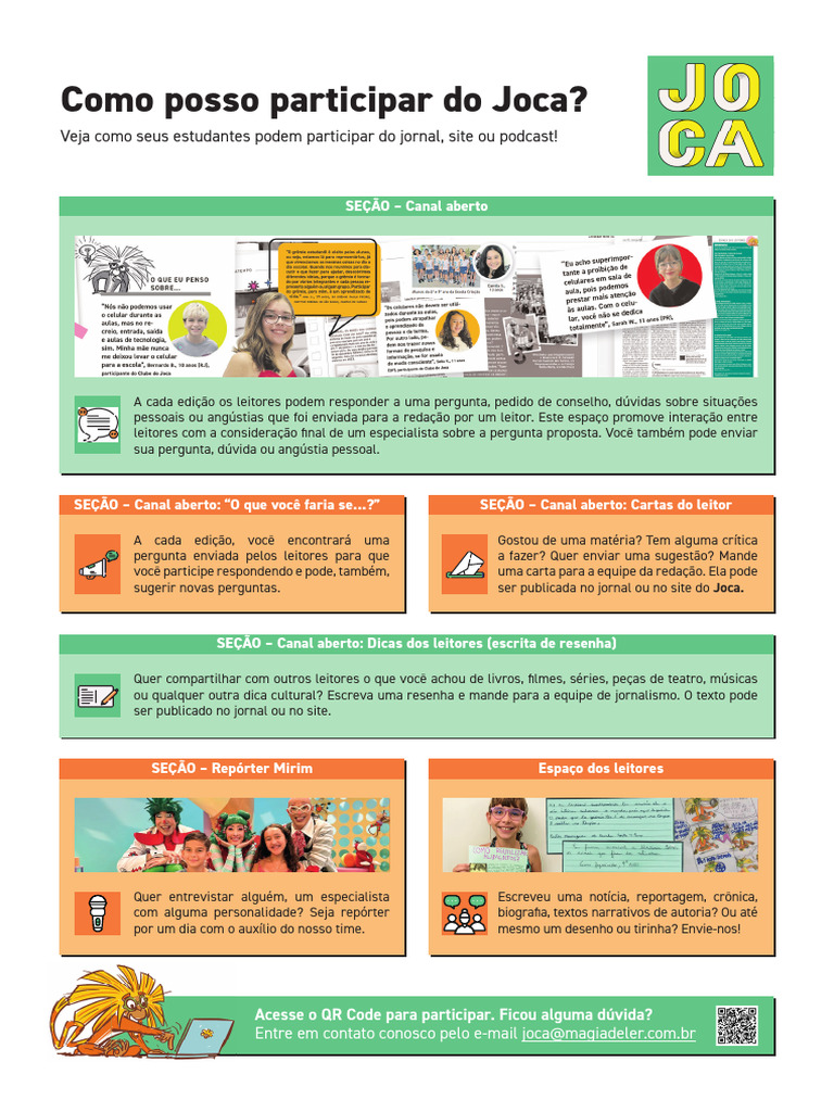 Lâmina Como Participar Do Joca | PDF | Jornalismo